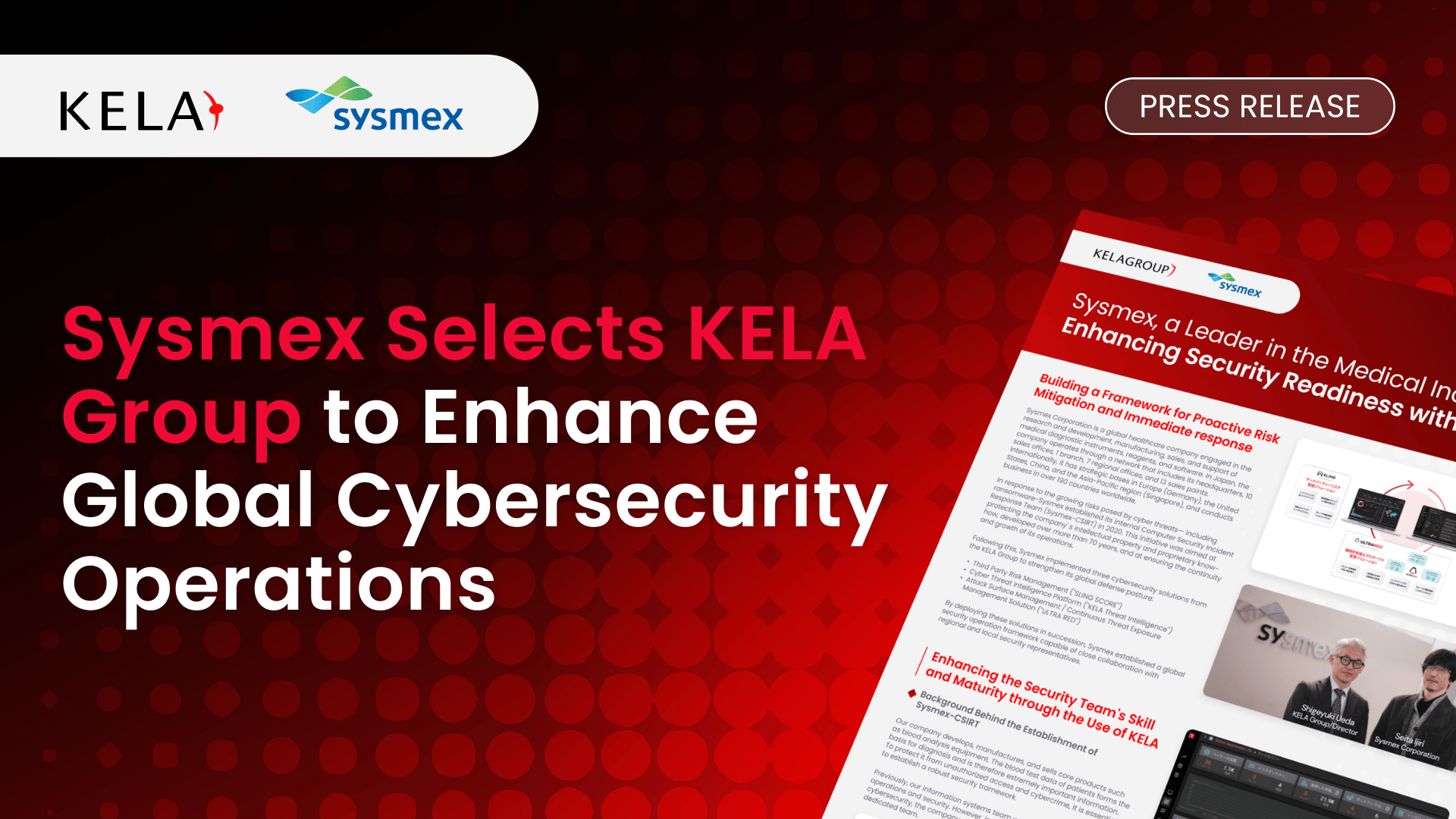 Sysmex Selects KELA Group to Enhance Global Cybersecurity Operations ...